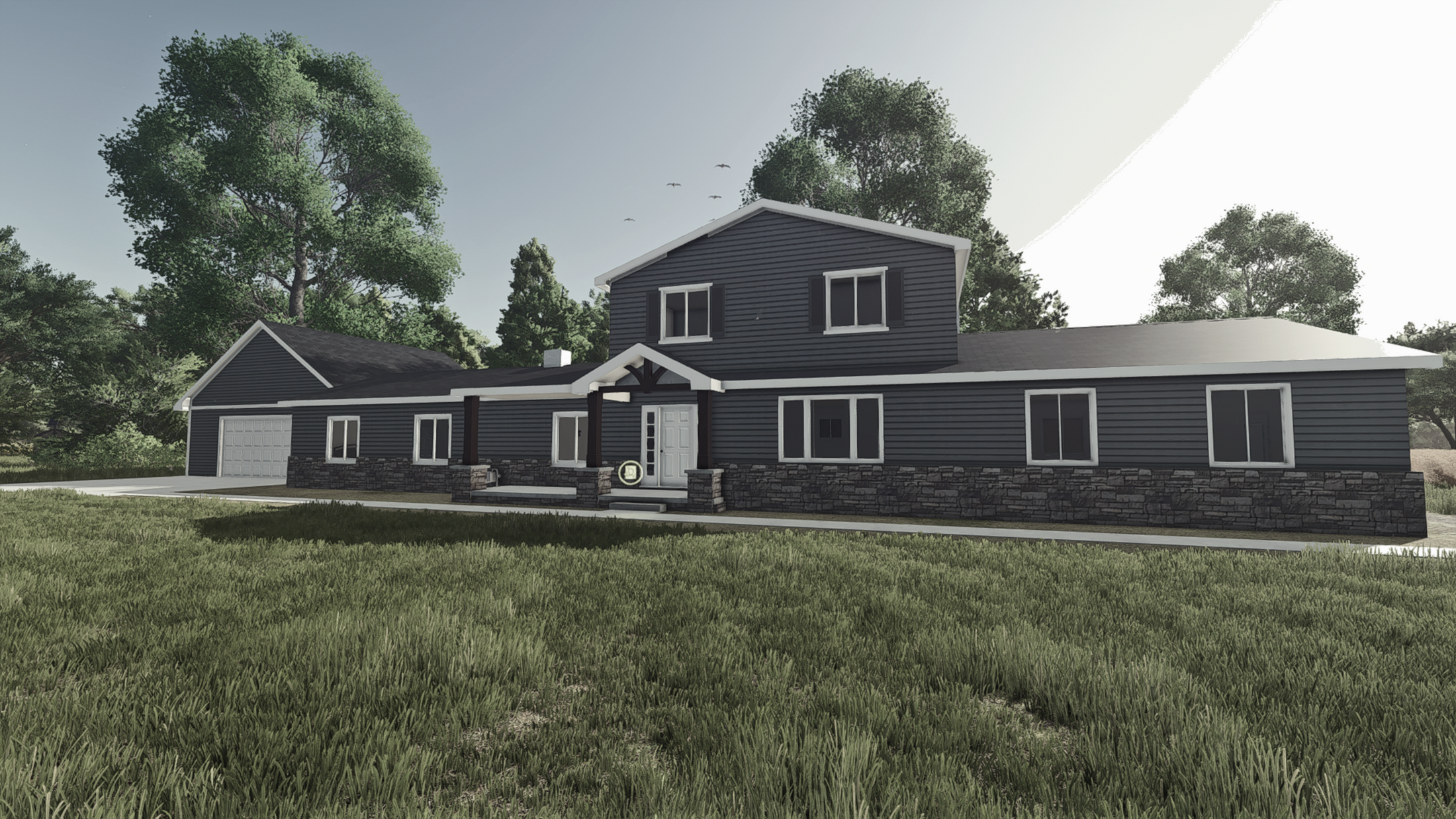 FS25 Mega Mod Pack - (Ranch Farm House) – Underground Bus Line, LLC™